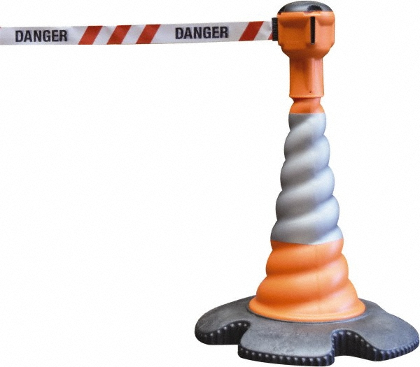 PRO-SAFE - 40" High, Orange & Red Warning Post Kit | MSC Direct