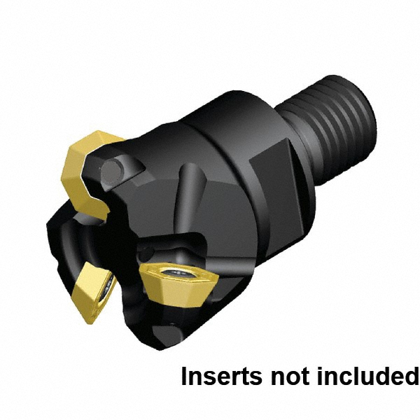 Kennametal - 45° Lead Angle, 1.264" Cut Dia, Indexable & Chamfer End ...