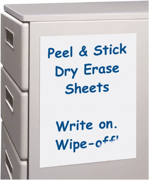 C-LINE® - 11" High x 8-1/2" Wide Peel & Stick Dry Erase Sheets | MSC Direct