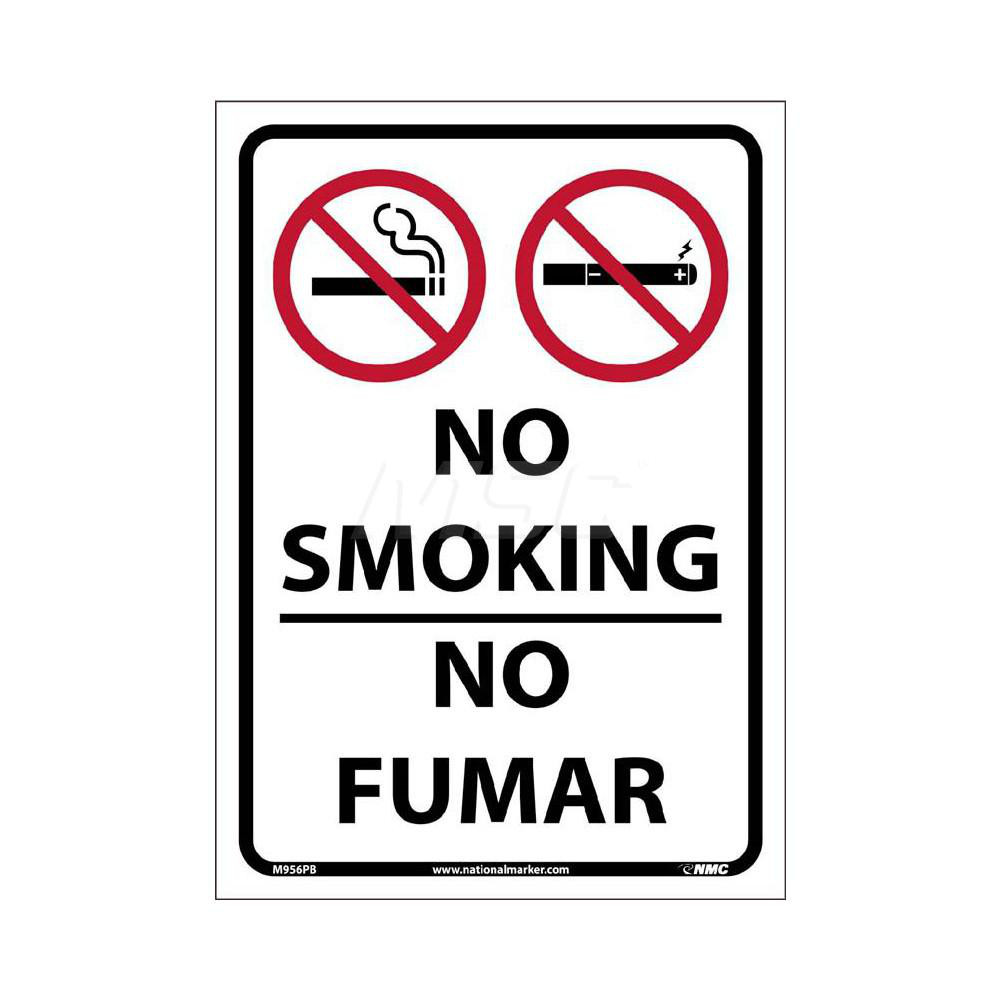AccuformNMC - No Smoking Sign: Rectangle, No Smoking, NO SMOKING NO ...
