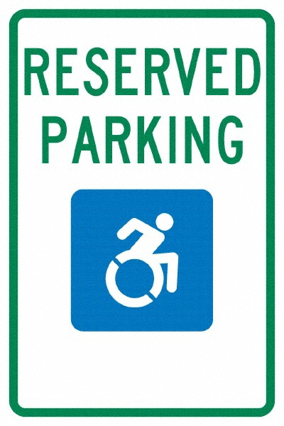 AccuformNMC - ADA Traffic & Parking Sign: Rectangle, Reserved Parking ...