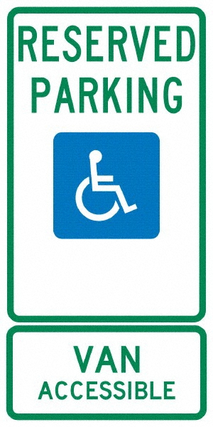AccuformNMC - ADA Traffic & Parking Sign: Rectangle, Reserved Parking ...