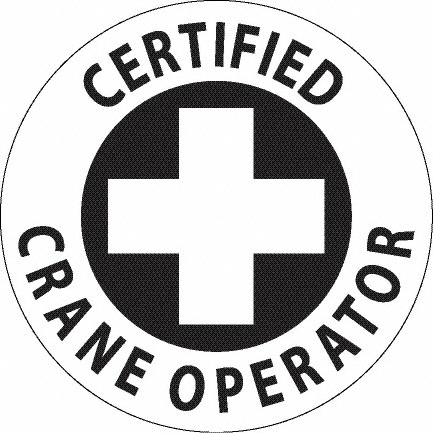 AccuformNMC - Pack of 25 Certified Crane Operator, Hard Hat Labels ...