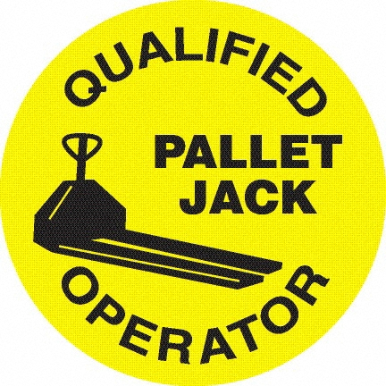 AccuformNMC - Pack of 25 Qualified Pallet Jack Operator, Hard Hat ...
