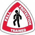 AccuformNMC - Pack of 25 Fall Protection Trained, Hard Hat Labels | MSC ...