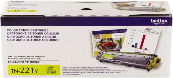 Brother - Office Machine Supplies: Toner Cartridge, Yellow | MSC Direct