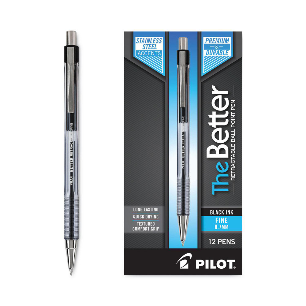 Pilot - Ball Point Pen: 0.7 mm Tip, Black Ink | MSC Direct
