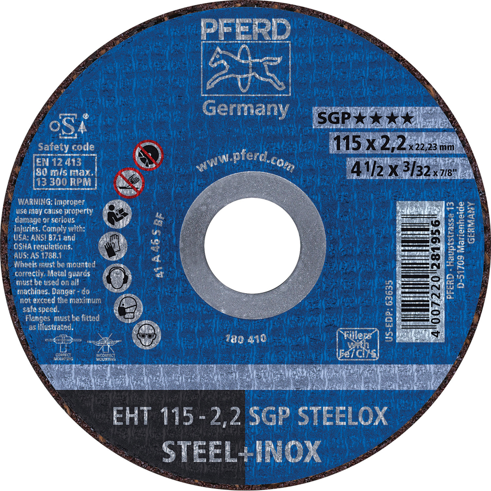 PFERD Cutoff Wheels Tool Compatibility Angle Grinder Wheel pferd-cutoff-wheels-tool-compatibility-angle-grinder-wheel