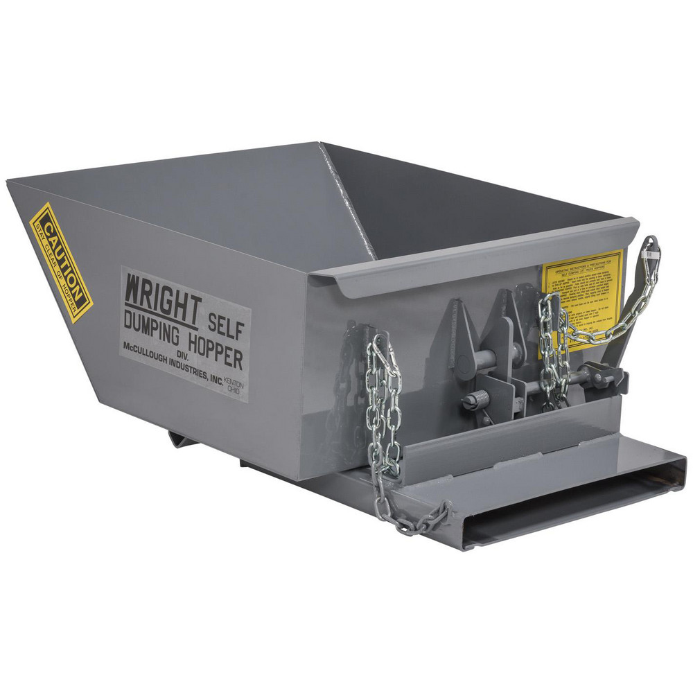 Wright - 1/4 CU YD 3000LB 12GA LOW PROFILE HOPPER | MSC Direct