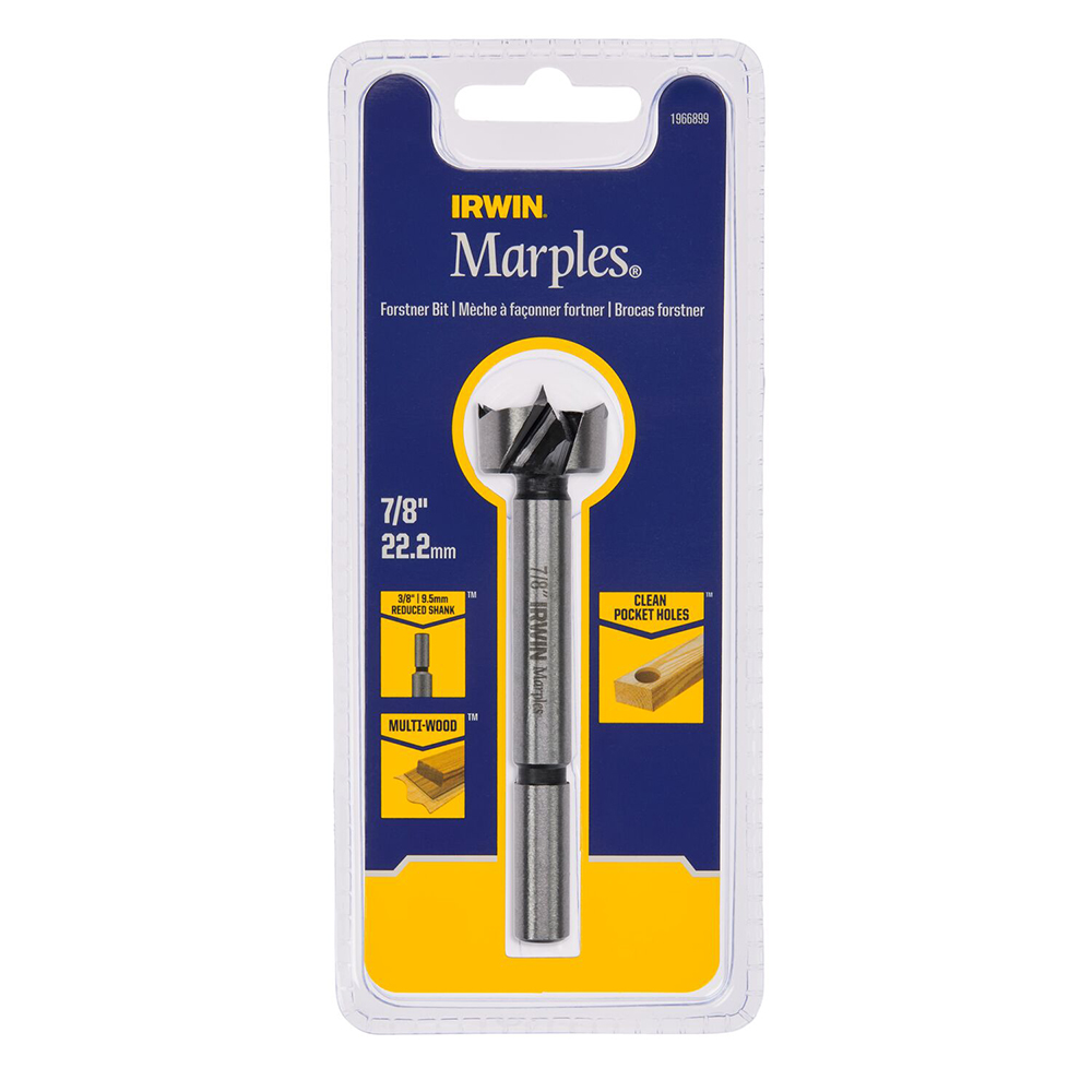 Irwin - 7/8" Uncoated Carbon Steel Forstner Drill Bit | MSC Direct