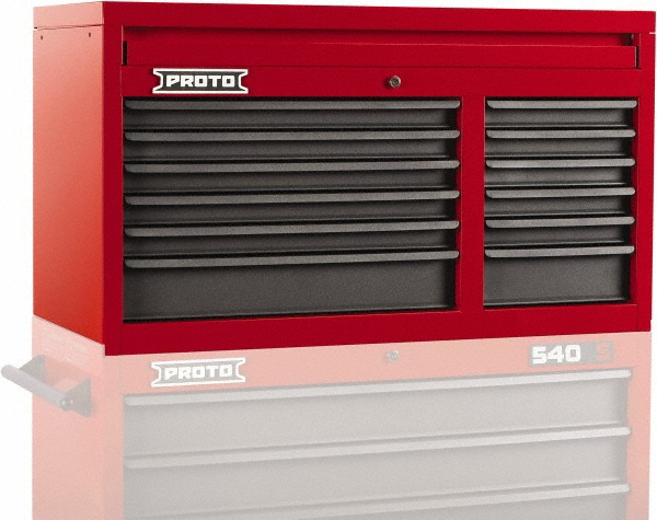 Proto - Tool Chest: 12 Drawers, 18" OAD, 23" OAH, 41" OAW | MSC Direct
