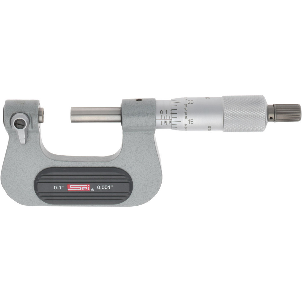 SPI - 0 to 1" Range, Mechanical Screw Thread Micrometer, Anvils Not ...