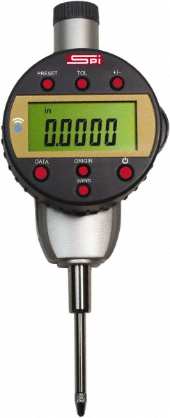 SPI - Electronic Drop Indicator: 1" Max, 0.000500 in Accuracy | MSC Direct