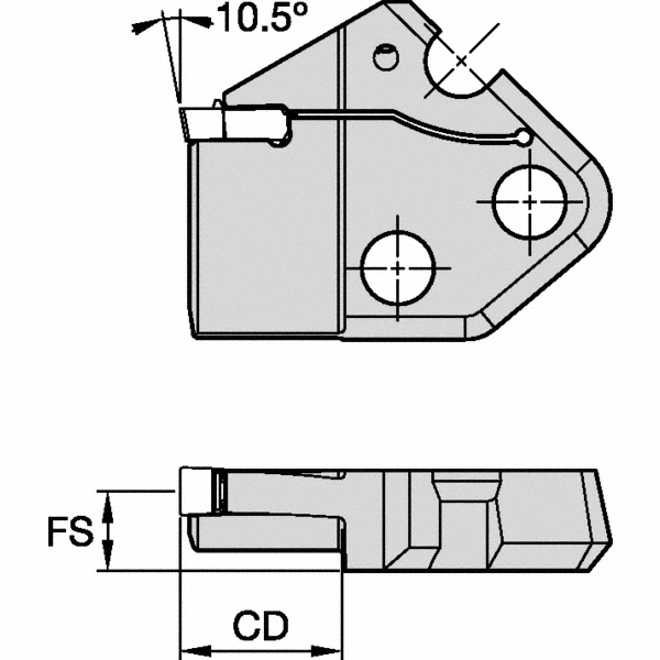 Kennametal - Left Hand Indexable Grooving Cartridge | MSC Direct