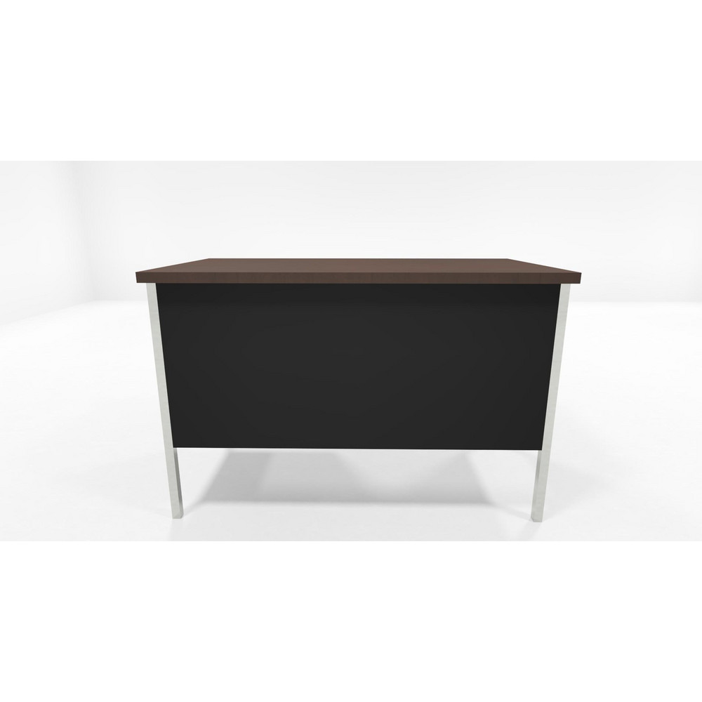 Hon - Desk: Woodgrain Laminate, Mocha & Black | MSC Direct