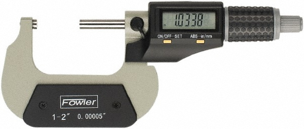 Fowler - 25mm to 50mm Carbide IP54 Electronic Outside Micrometer ...