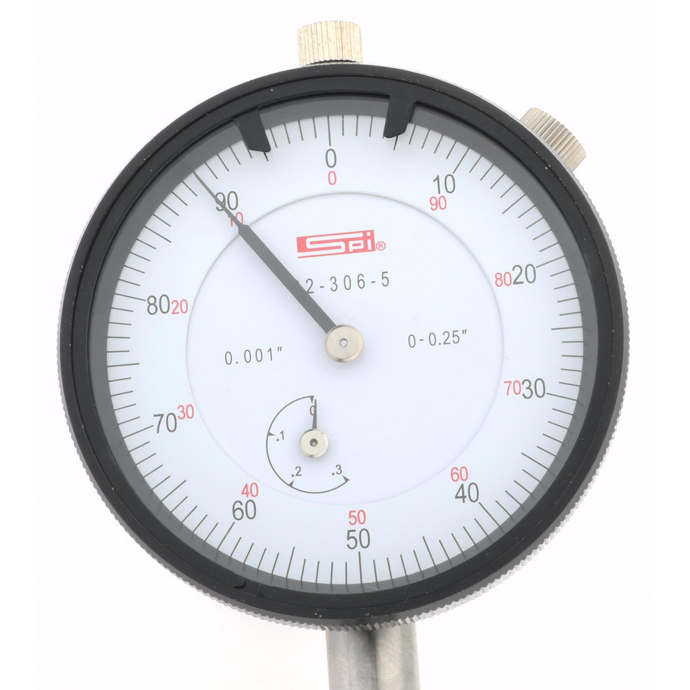 SPI - Dial Drop Indicator: 0.2500" Max Measurement, 0-100 Dial Reading, 0.002000" Accuracy | MSC ...