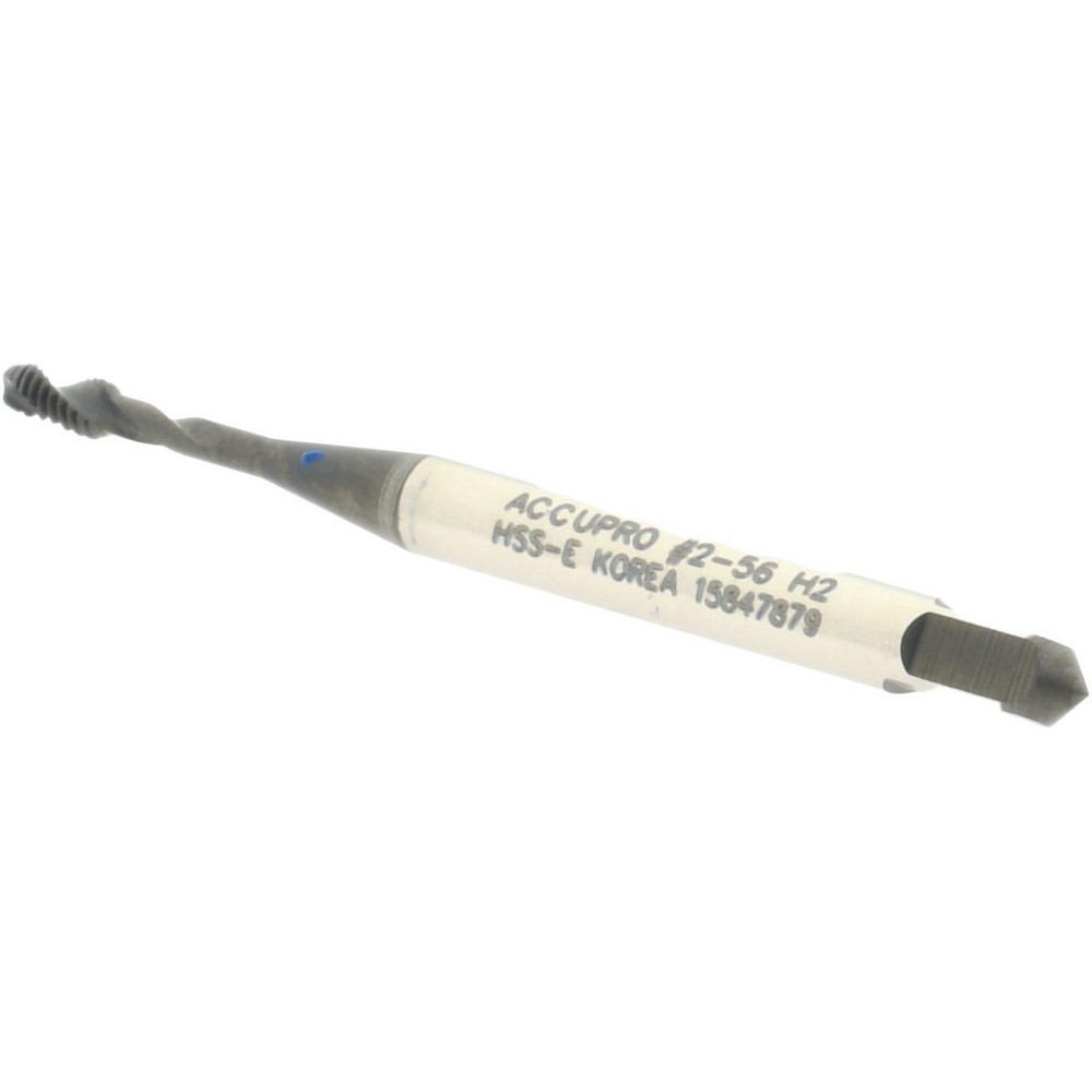 Accupro - Spiral Flute Tap: #2-56, UNC, 2 Flute, Bottoming Chamfer, 2B ...