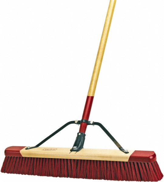 Ames True Temper - Push Broom: 24" Wide, Polyester Bristle | MSC Direct