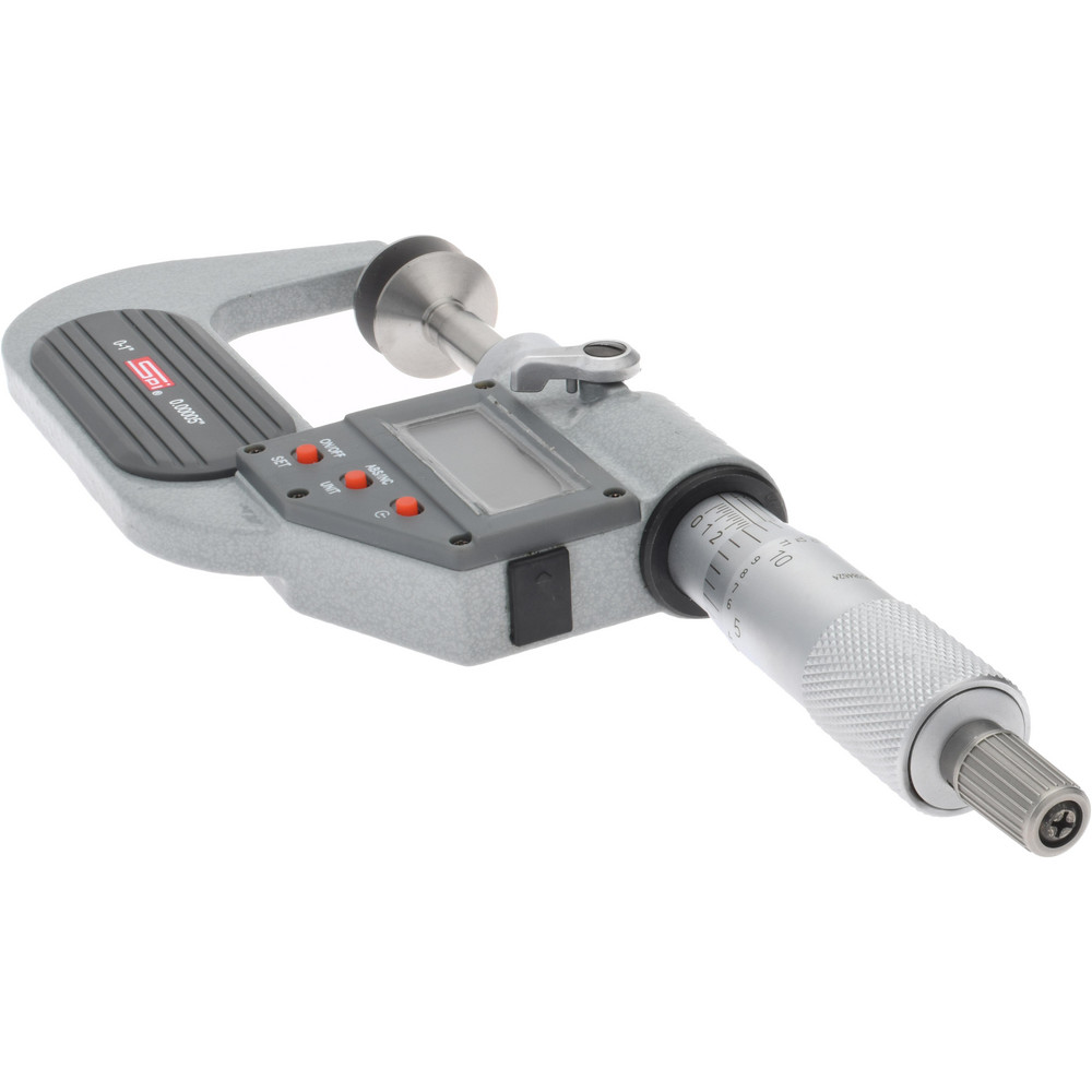 SPI - 0 to 1", IP54, Ratchet Stop Thimble, Electronic Disc Micrometer ...