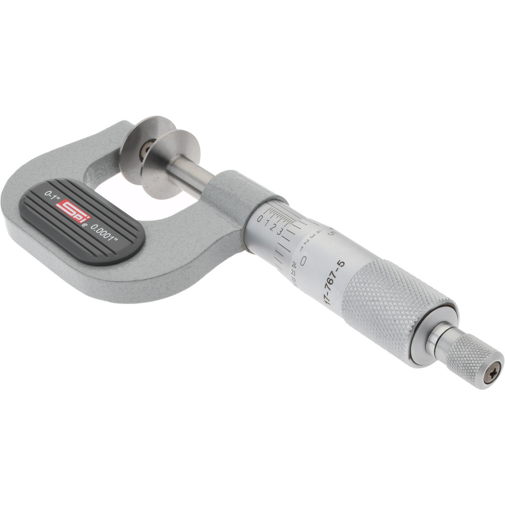 SPI - 0 to 1", Ratchet Stop Thimble, Mechanical Disc Micrometer | MSC ...