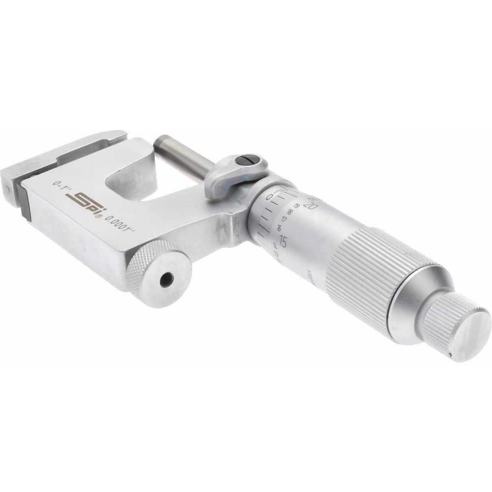 SPI - 0 to 1 Inch Range, Carbide Face, Chrome Plated Mechanical Multi ...