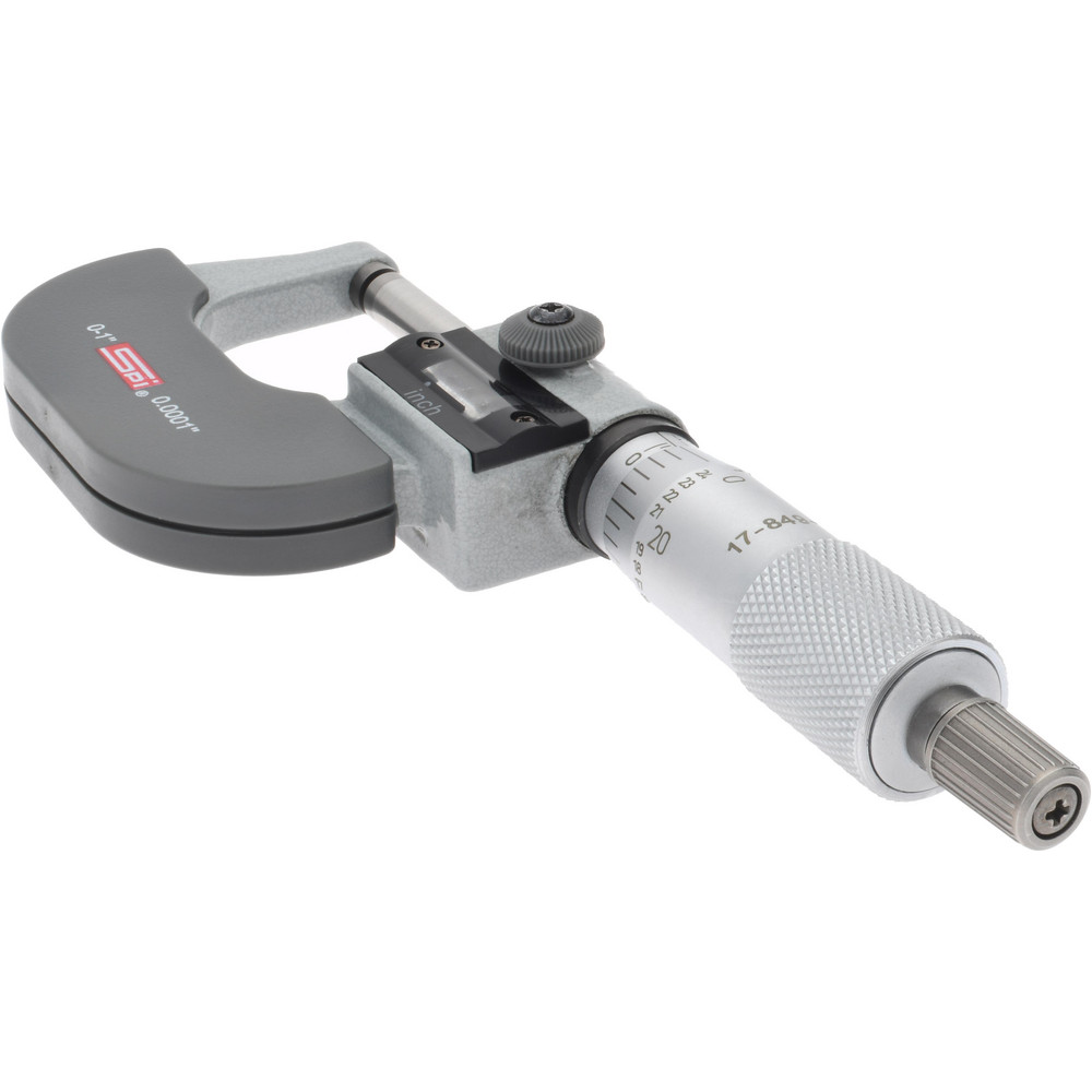 SPI - Mechanical Outside Micrometer: 1" Range, 0.0001" Graduation | MSC ...