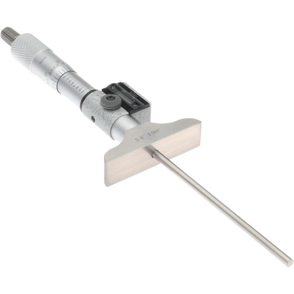 SPI - Mechanical Depth Micrometer: 6'' Range, 6 Rods | MSC Direct