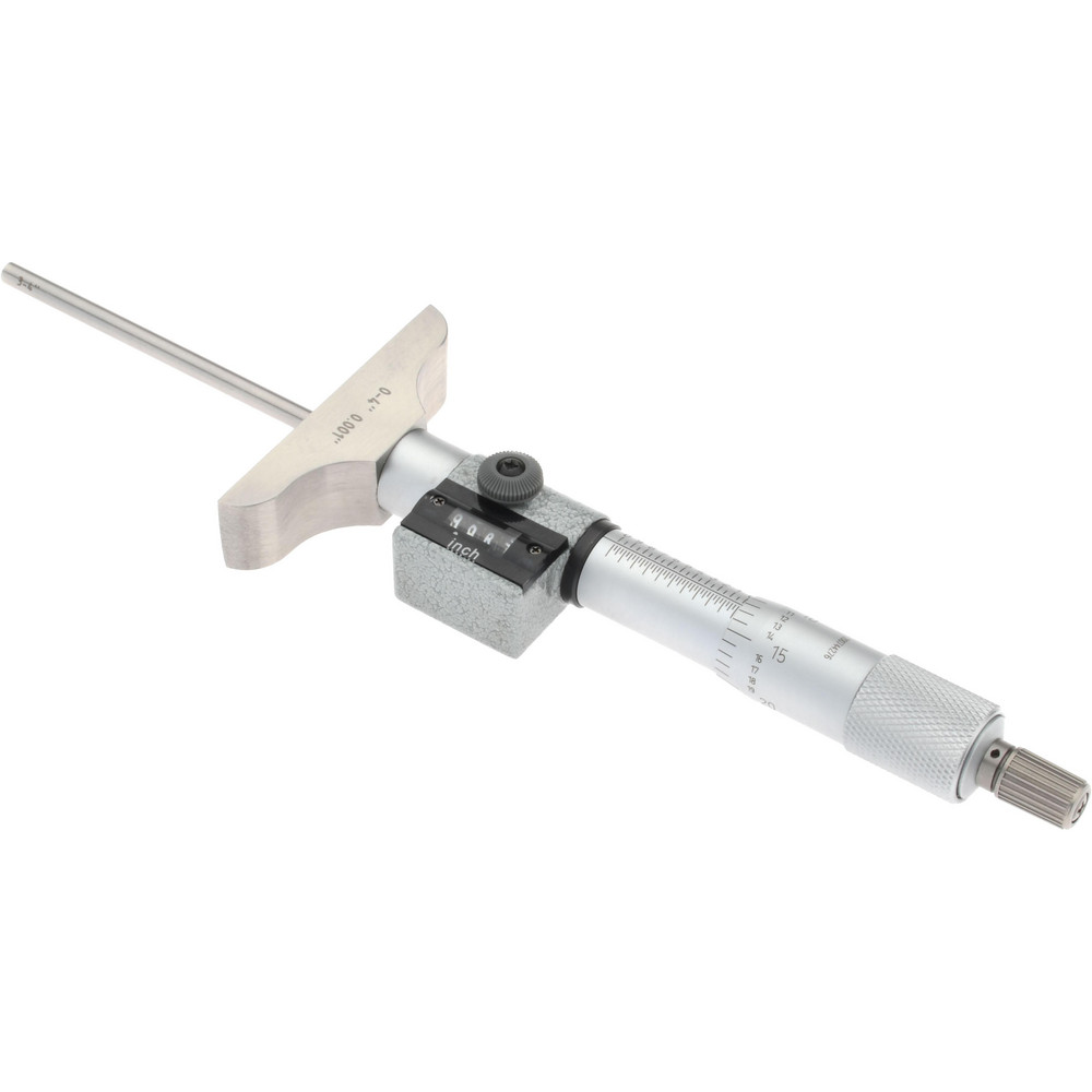 SPI - Mechanical Depth Micrometer: 4'' Range, 4 Rods | MSC Direct