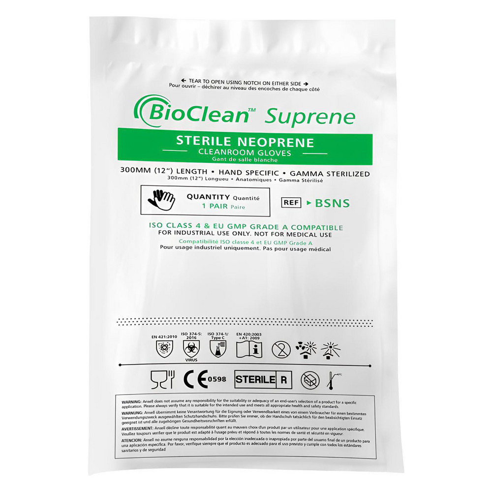 Ansell - Disposable Gloves: Series 73-711, Size Medium/Large, 7.8700 ...