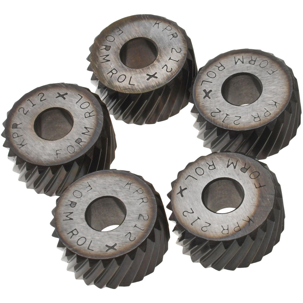 Made in USA - Beveled Face Knurl Wheel: 3/4" Dia, 90 ° Tooth Angle, 12 ...