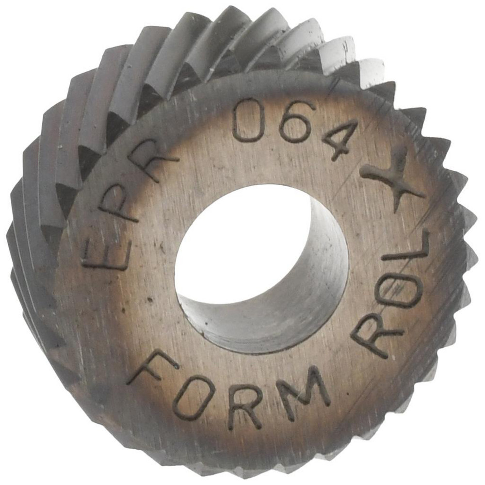 Made in USA - Beveled Face Knurl Wheel: 1/2" Dia, 90 ° Tooth Angle, 24 ...