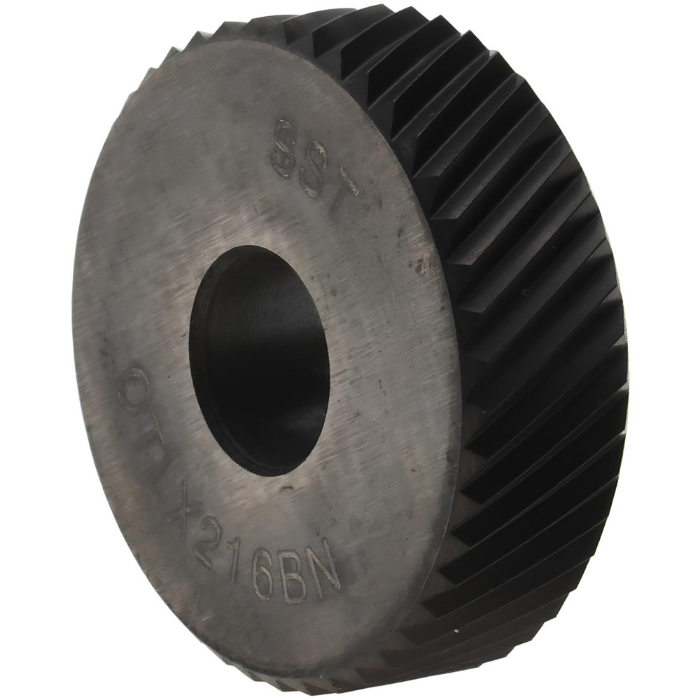 Made in USA - Beveled Face Knurl Wheel: 1" Dia, 90 ° Tooth Angle, 16 ...