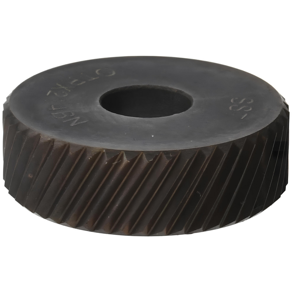 Made in USA - Beveled Face Knurl Wheel: 1" Dia, 90 ° Tooth Angle, 14 ...