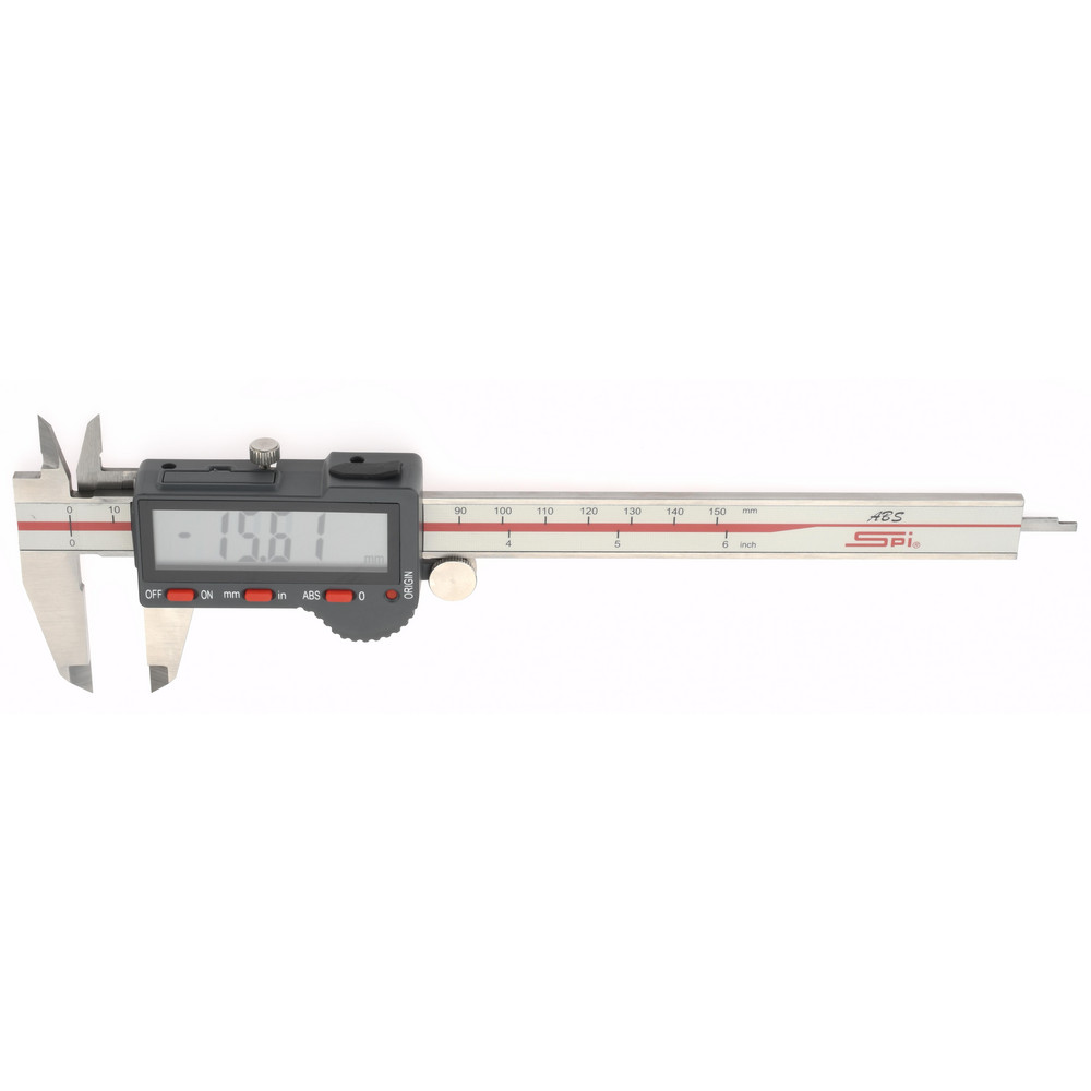 SPI - Electronic Caliper: 150.00 mm, 6", 0.0100 mm, 0.0005" Resolution ...