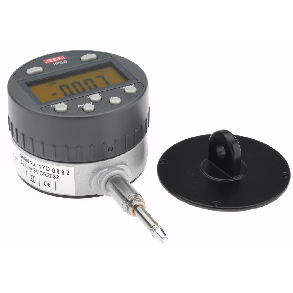 SPI - Digital Electronic Drop Indicator: 1/2" Max, 0.000160" Accuracy ...