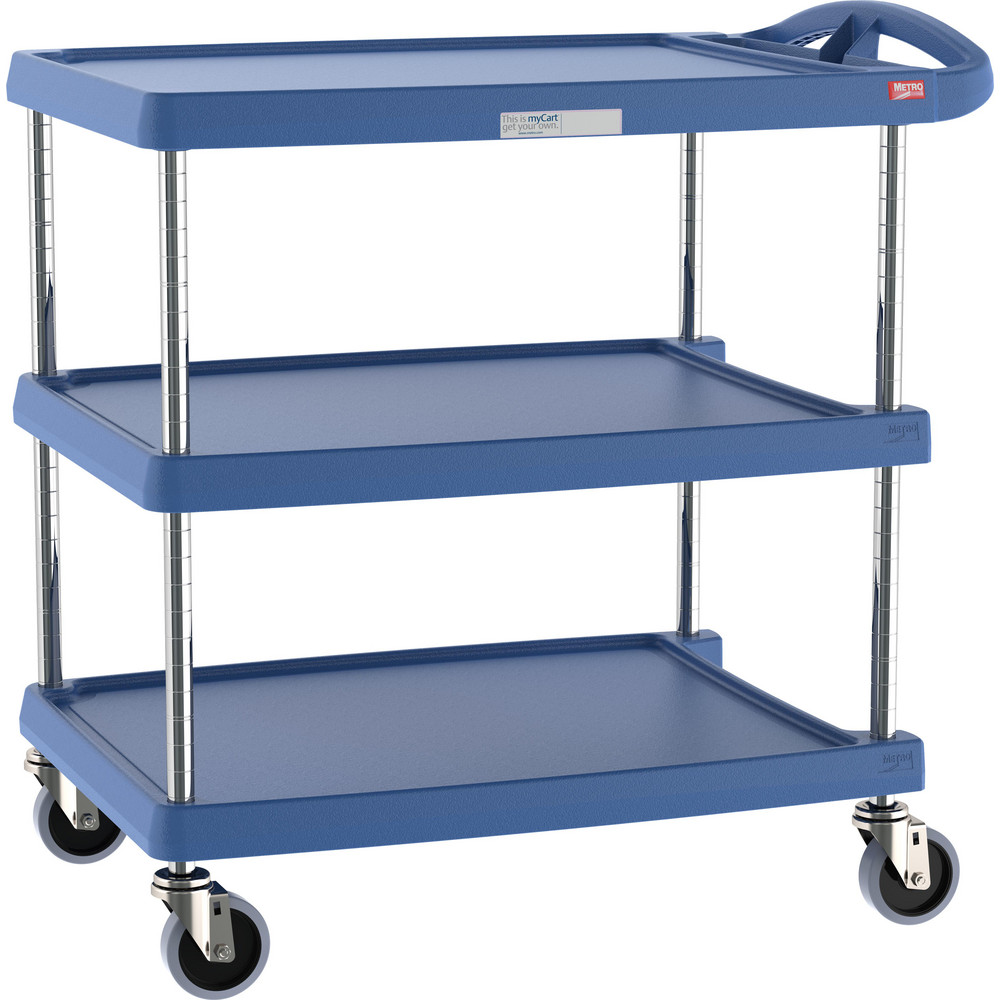 Metro - Utility Utility Cart: 34-3/8" Long, 23-7/16" Wide, Polymer ...