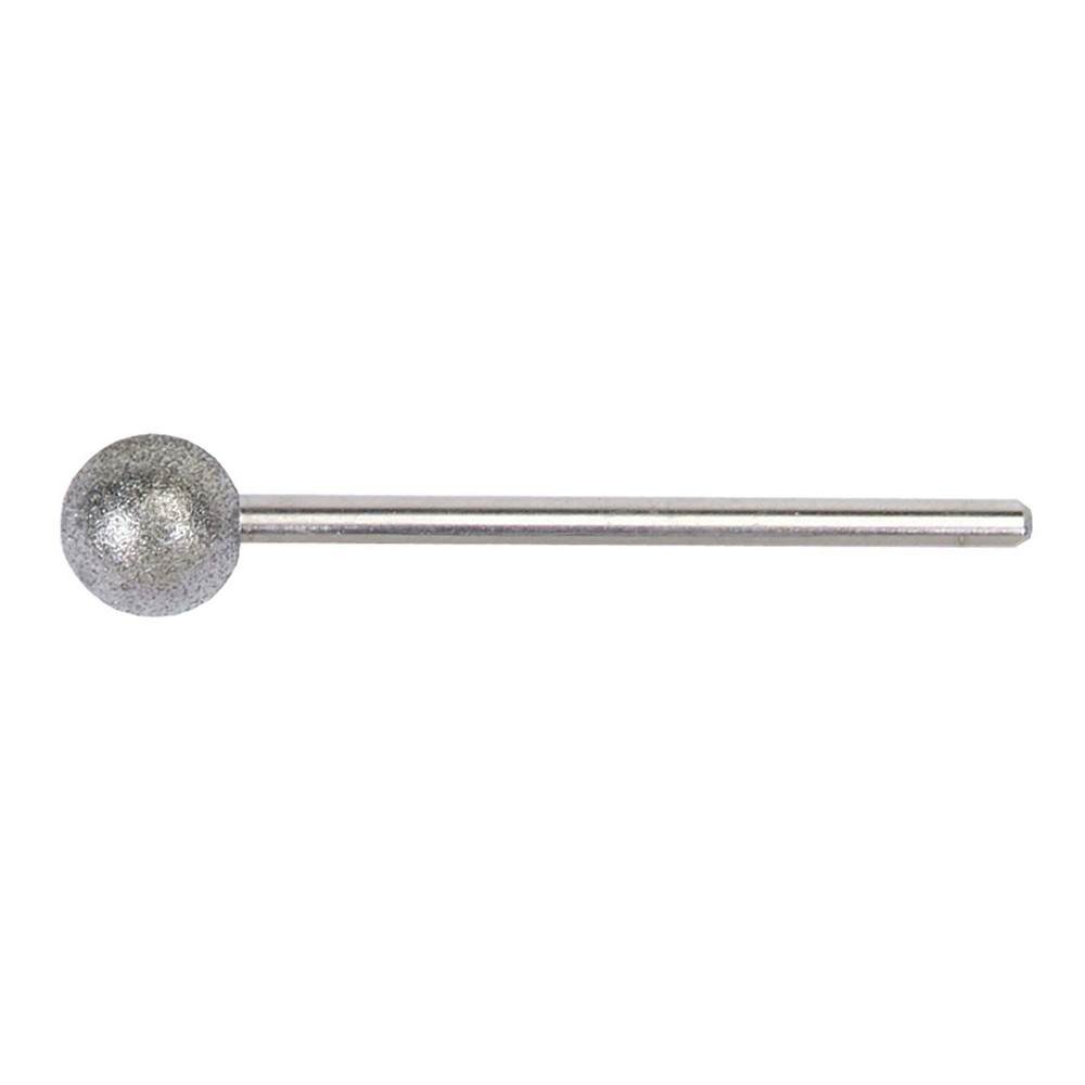 Norton - 3/8 x 1/8 x 2 In. Diamond Electroplated Spherical Ball End ...