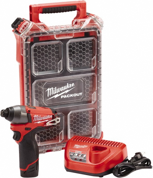 Milwaukee Tool - 12 Volt, 1/4" Drive, 100 Ft/Lb Torque, Cordless Impact ...