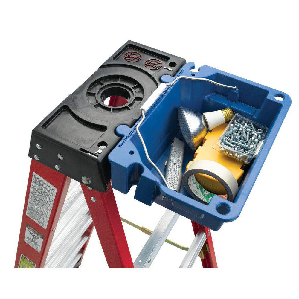 Werner - 4-Step Fiberglass Step Ladder: Type IAA, 375 lb Capacity, 5 ...