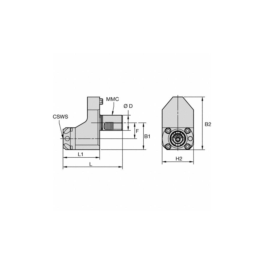 Kennametal - VDI Static Tool Axis Holder: KM63 Clamping System | MSC Direct