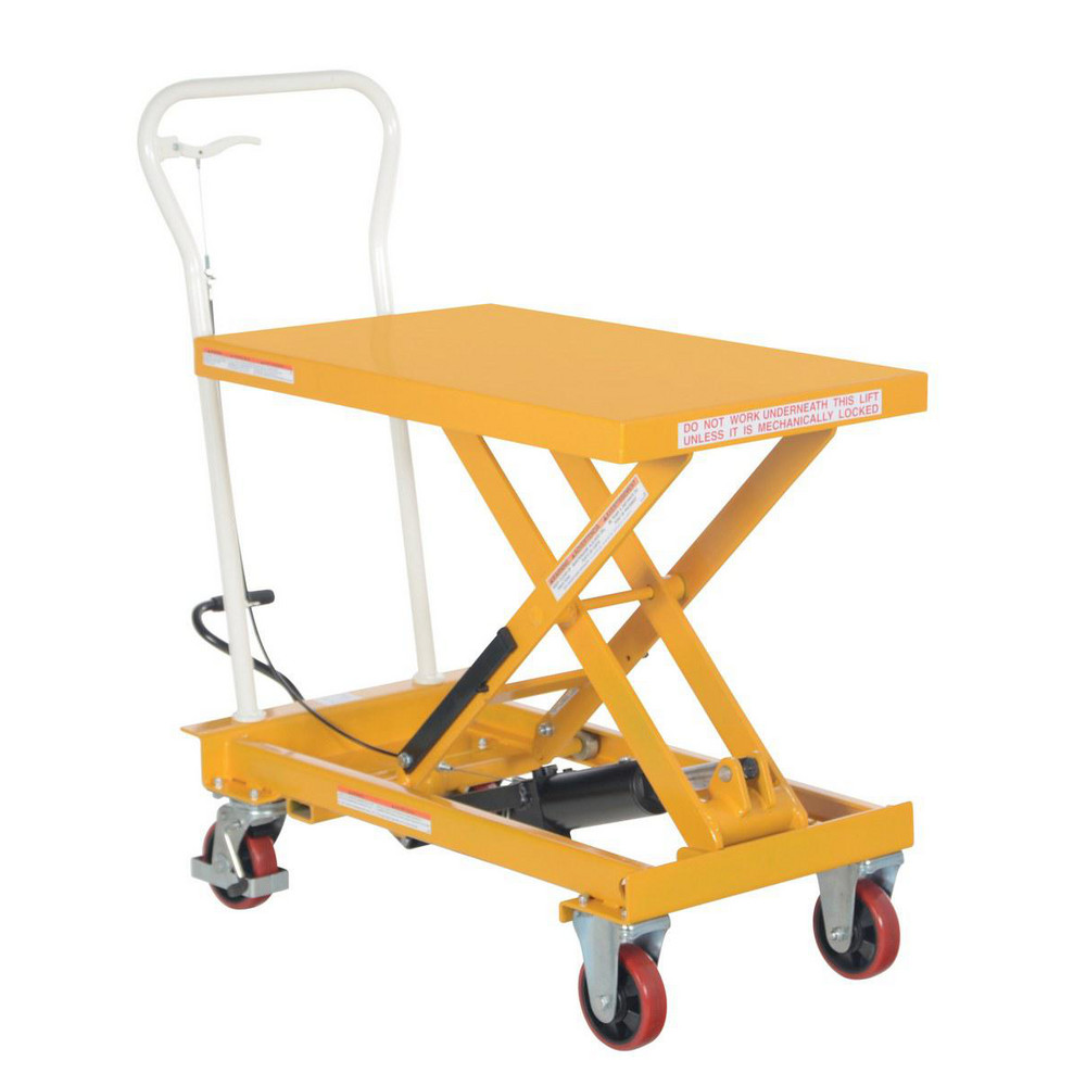 Vestil - Mobile Hand Lift Table: 550 lb Capacity, 12.5 to 36" Lift ...