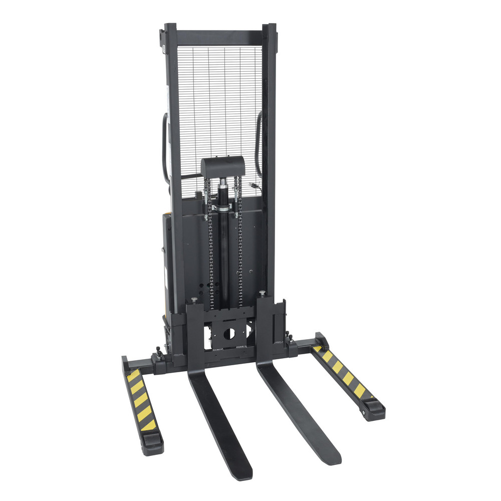 Vestil - 2,000 Lb Capacity, 63" Lift Height, Battery Operated Stacker ...