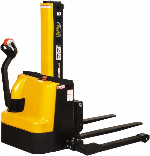 Vestil - 2,500 Lb Capacity, 90" Lift Height, Battery Operated Stacker ...