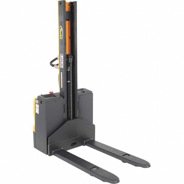 Vestil - 2,200 Lb Capacity, 62" Lift Height, Battery Operated Stacker ...