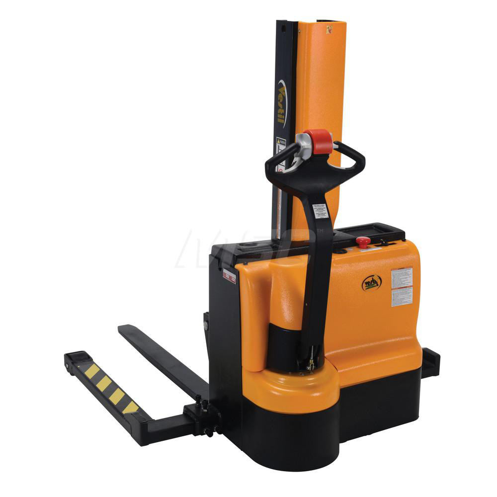 Vestil - 3,000 Lb Capacity, 45" Lift Height, Battery Operated Stacker ...
