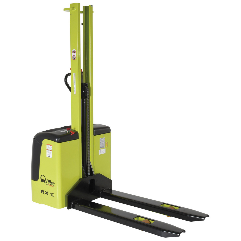 Vestil - 2,200 Lb Capacity, 62" Lift Height, Battery Operated Stacker ...