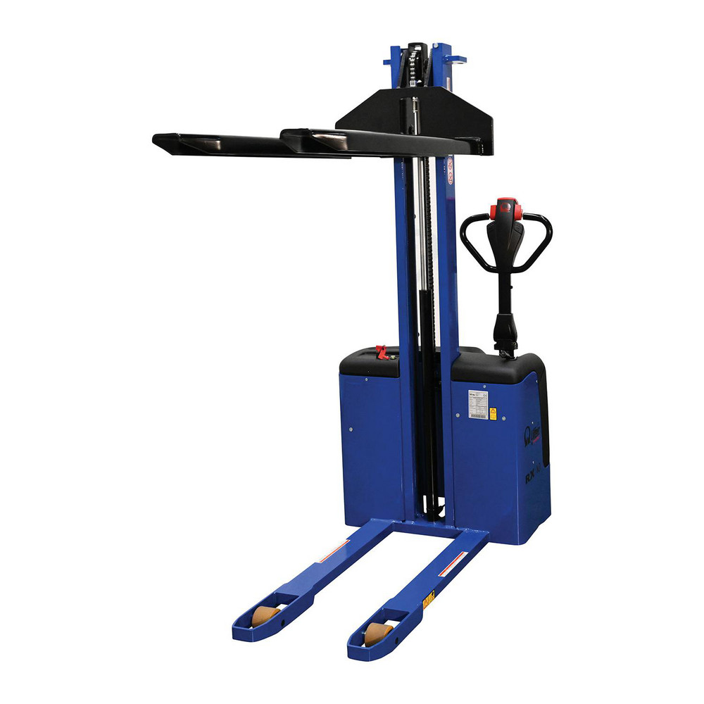 Vestil - 2,200 Lb Capacity, 62" Lift Height, Battery Operated Stacker ...