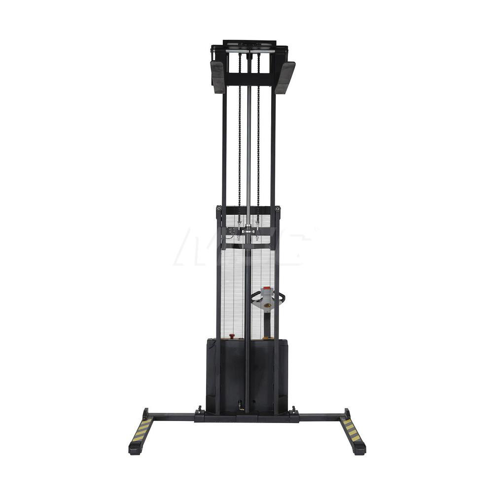 Vestil - 2,200 Lb Capacity, 125" Lift Height, Battery Operated Stacker ...