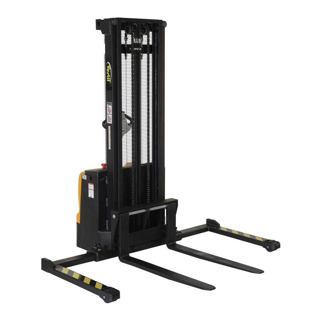 Vestil - 2,200 Lb Capacity, 125" Lift Height, Battery Operated Stacker ...